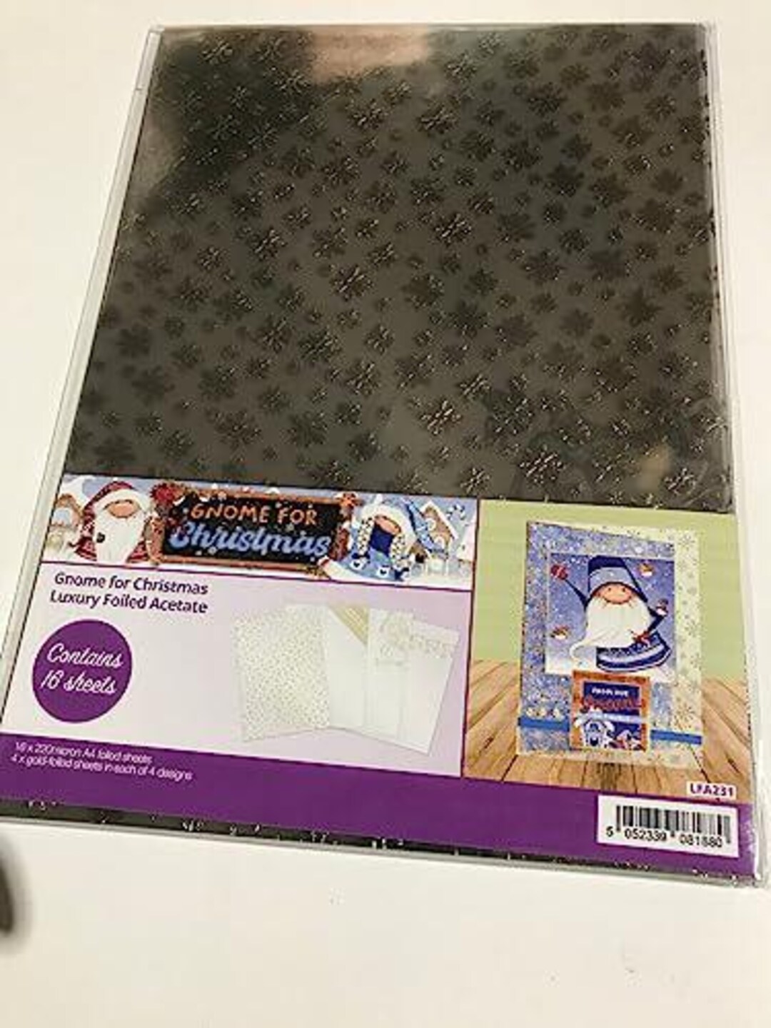 Hunkydory Crafts Gnome for Christmas Luxury Foiled Acetate LFA231 - Etsy