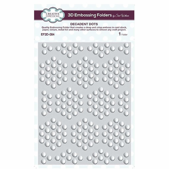 Sue Wilson EF3D-004 3D Embossing Folder 5.75 X 7.5 Decadent - Etsy