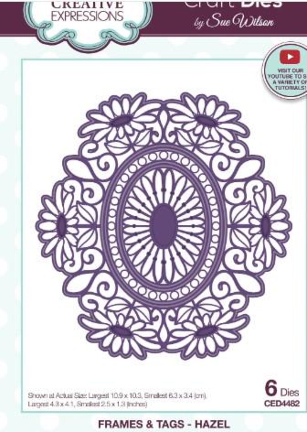 Creative Expressions- Sue Wilson- Frames & Tags Collection- Hazel Craft ...