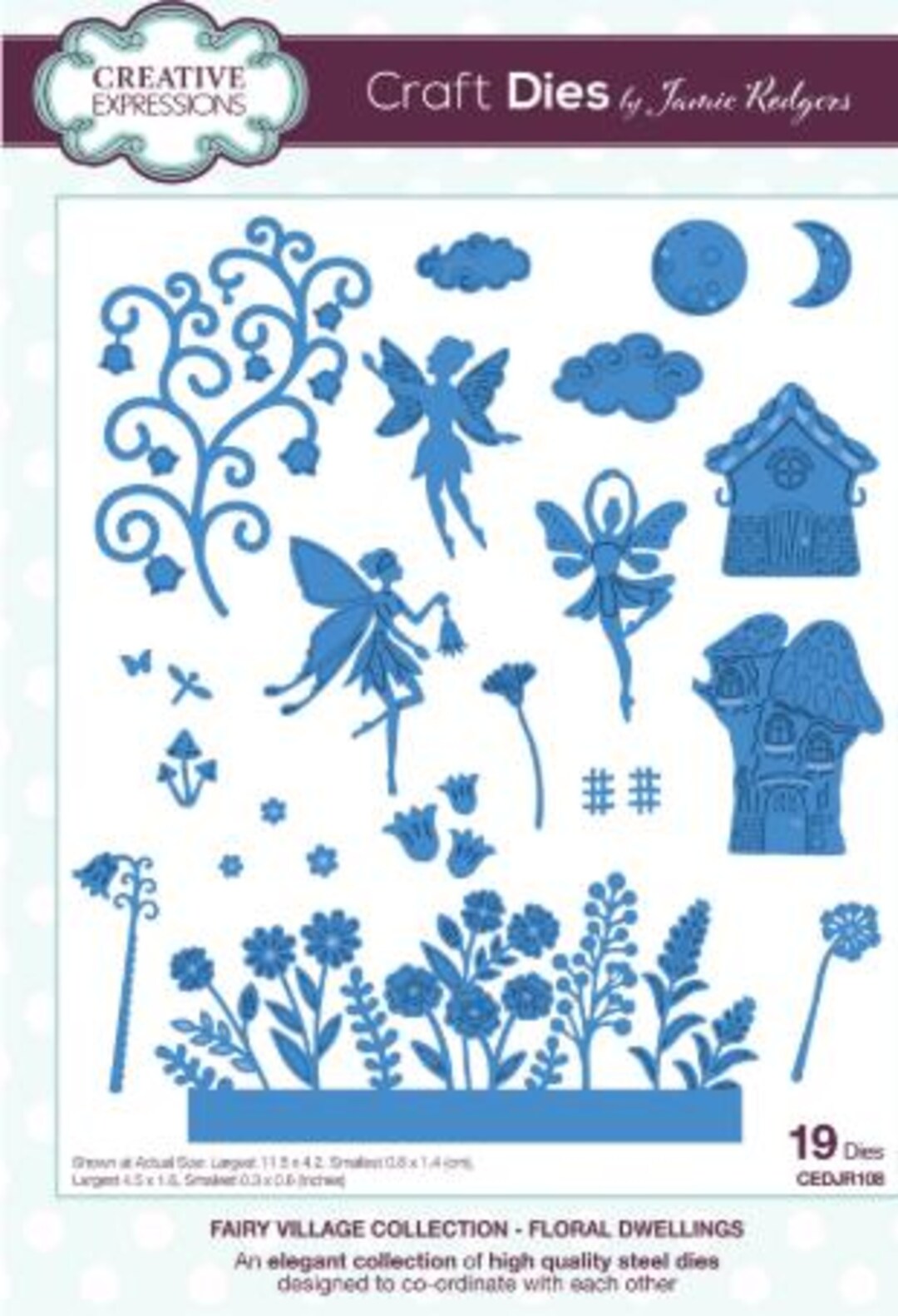 Creative Expressions- Jamie Rodgers- Fairy Village Collection- Floral ...