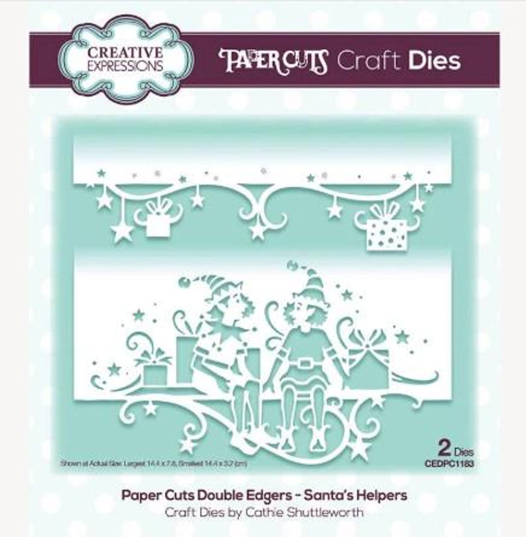 Creative Expressions- Paper Cuts Double Edger- Santa's Helperscraft Die ...