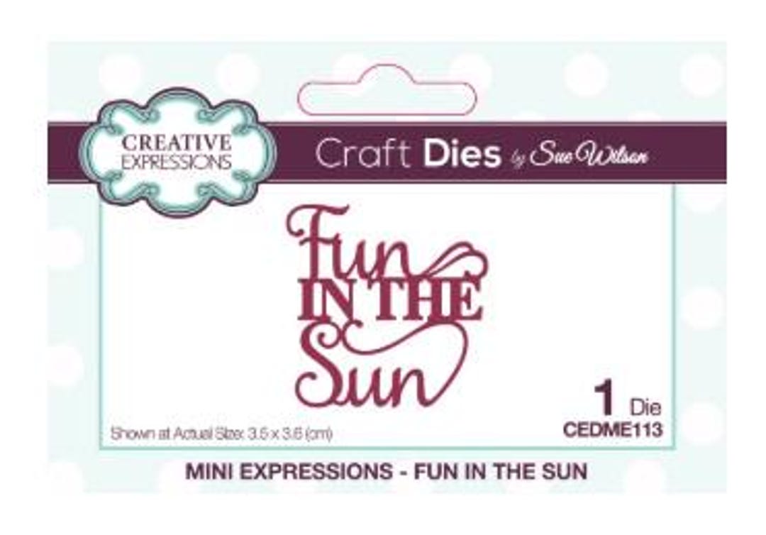 Creative Expressions- Sue Wilson- Mini Expressions- Fun in the Sun ...