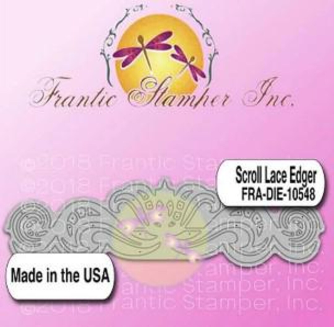 Frantic Stamper Cutting Die- Scroll Lace Edge - Etsy
