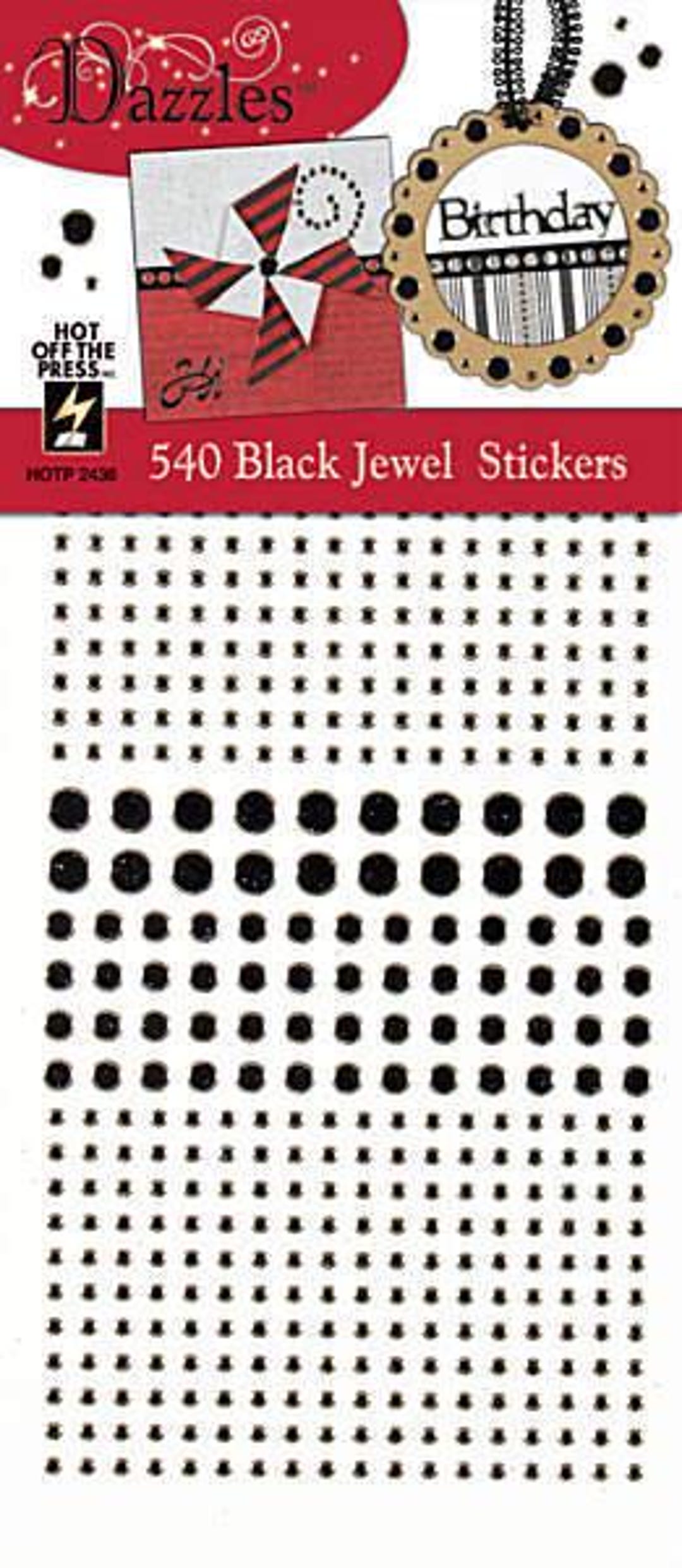 HOTP Dazzles N2436 Black Jewel Outline Peel Sticker - Etsy