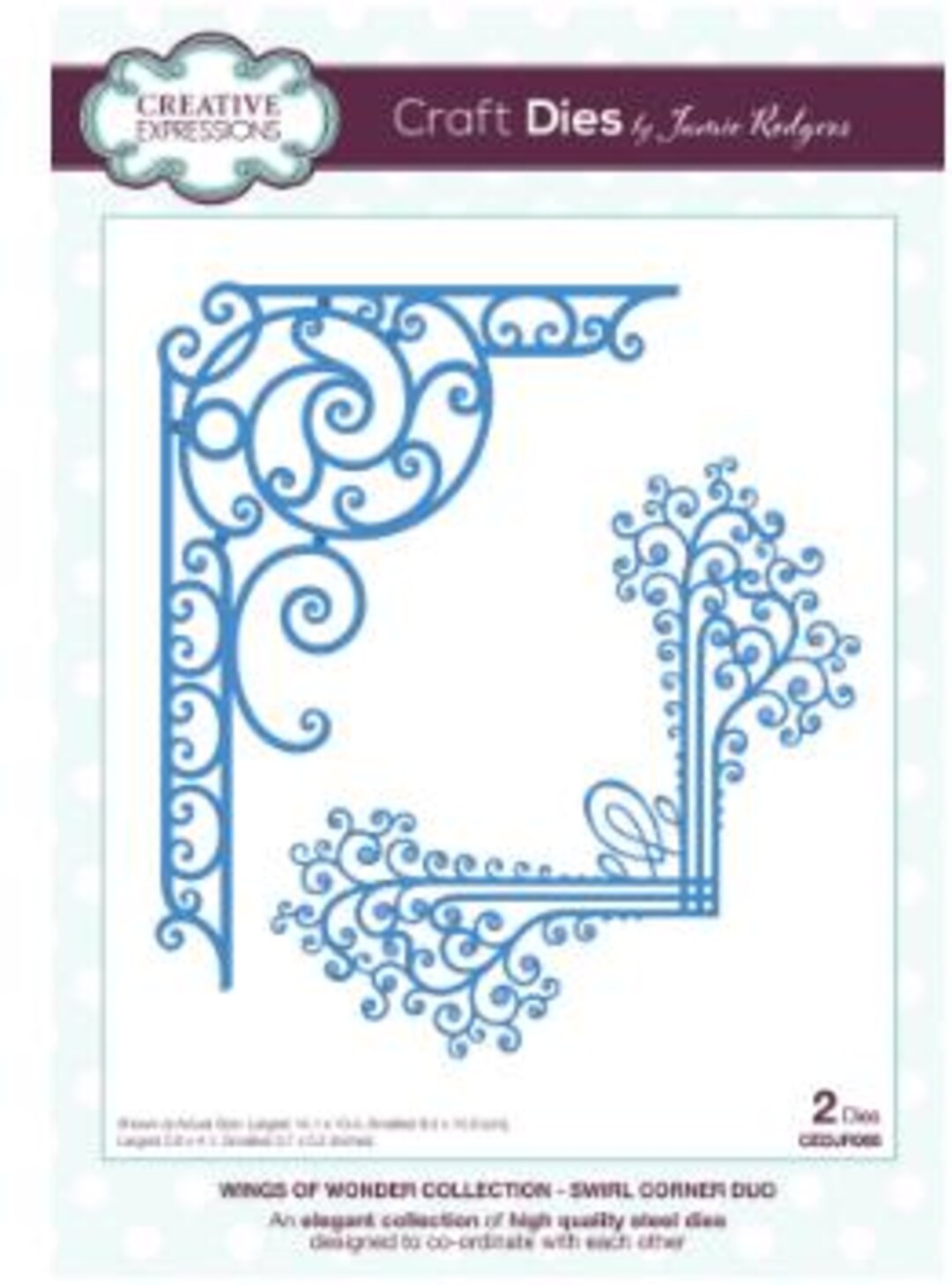 Creative Expressions- Jamie Rodgers- Wings of Wonder Collection- Swirl ...
