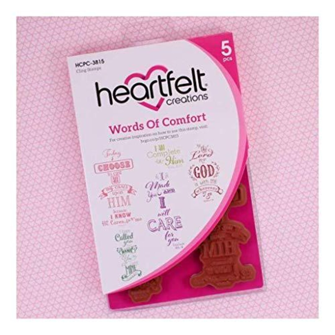 Heartfelt Creations Cling Rubber Stamp Words of Comfort - Etsy