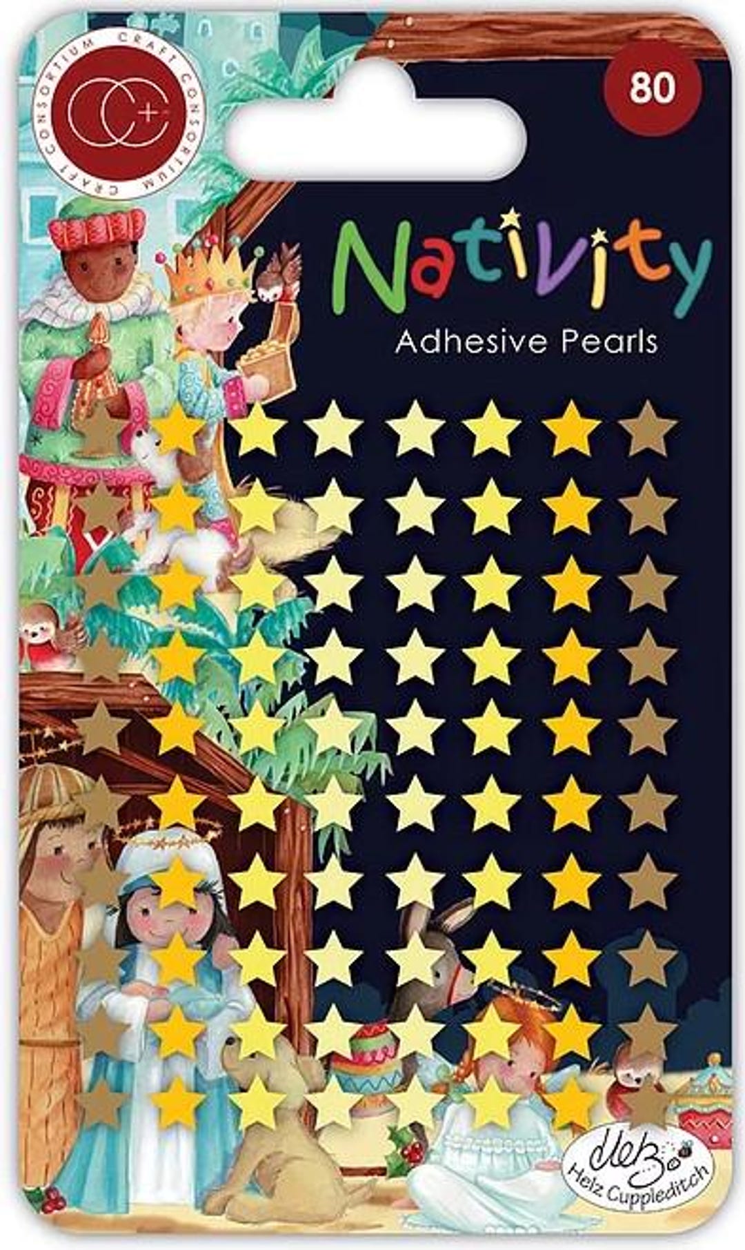 Craft Consortium Nativity Adhesive Pearl Stars - 80 Pieces - Etsy