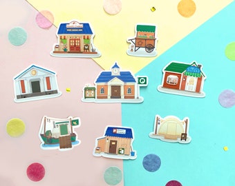 Town Hall Sticker - Etsy