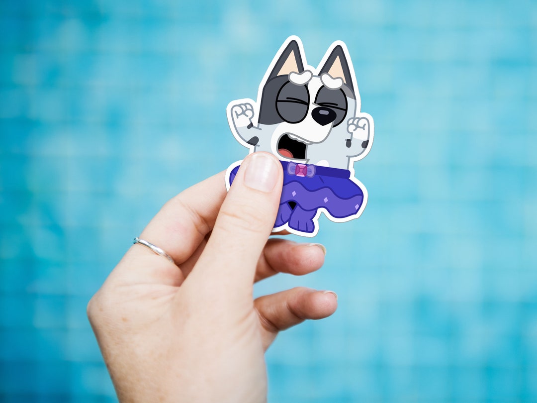 Bluey Waterproof Stickers Bluey Mufin Stickers Bluey Friends Stickers ...