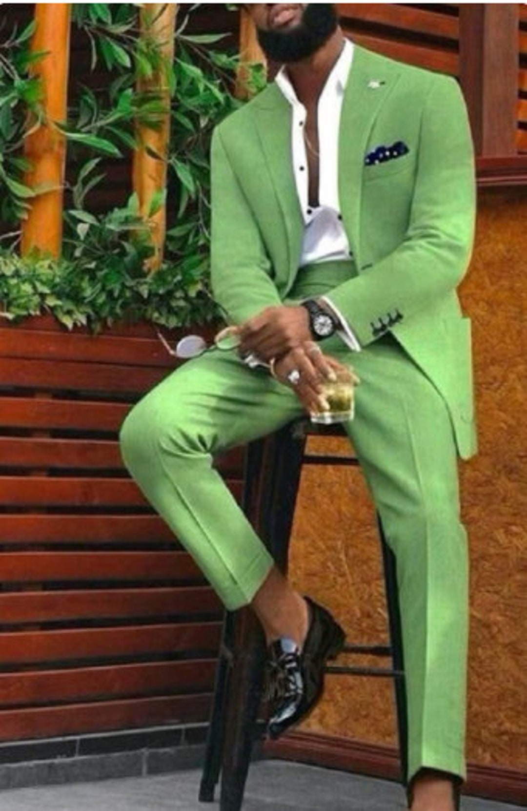 SUITS FOR MEN, Men Suits 2 Piece, Kelly Green Suits for Men, Slim Fit ...