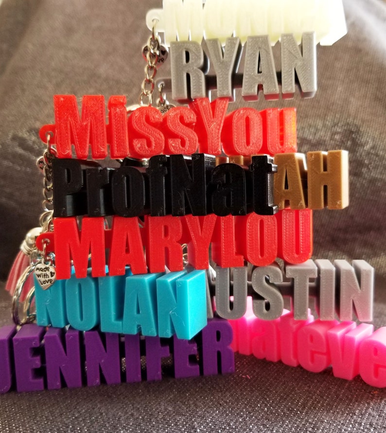 Personalized Name Keychain / Personalized Gift for Mom / - Etsy