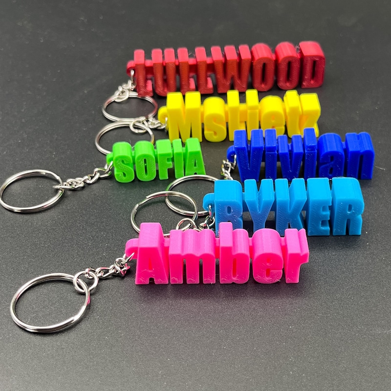 Personalized Key Chains With Names - Etsy