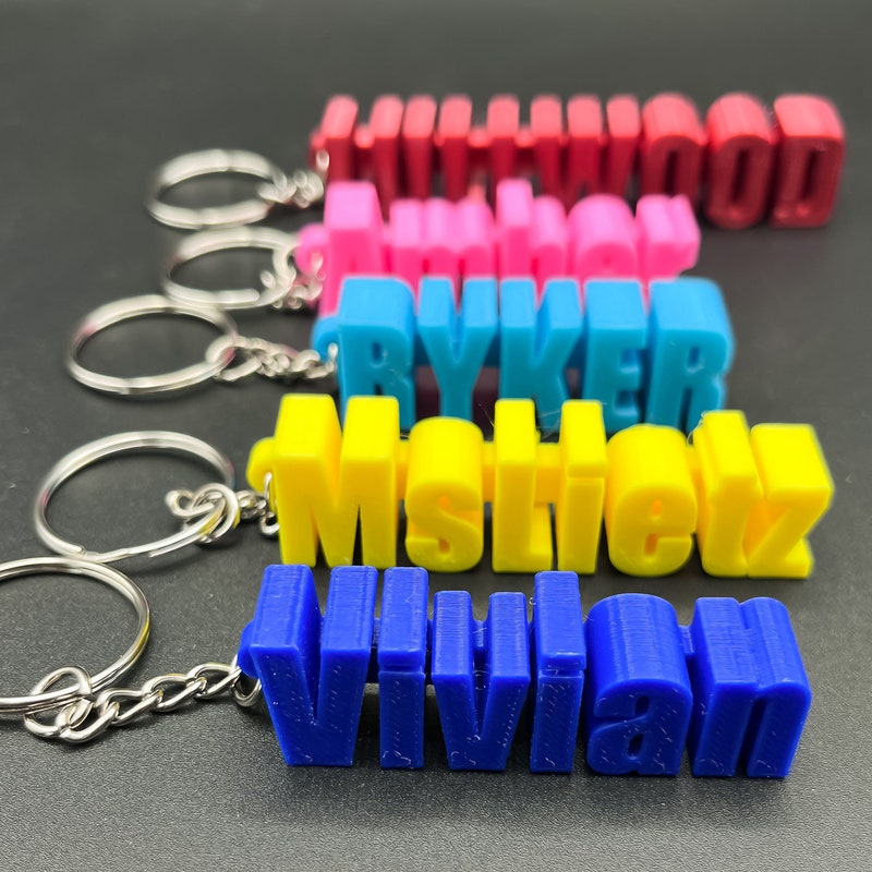 Custom 3d Printed Key Chains - Etsy