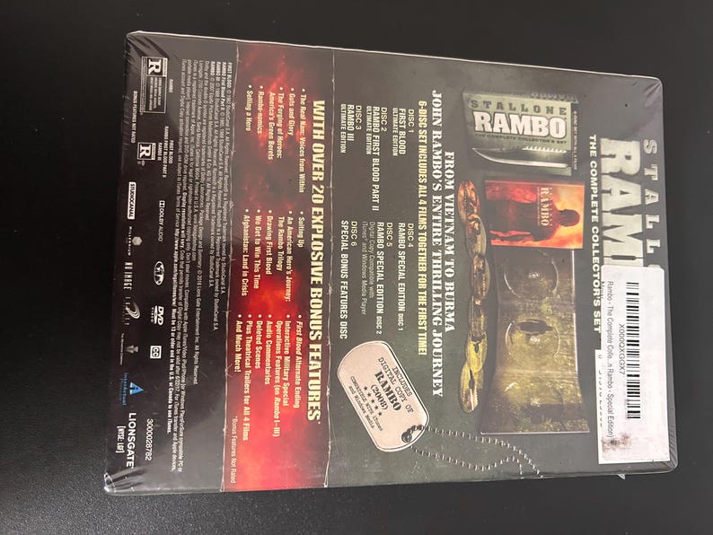 Rambo Dvd Set Sealed - Etsy