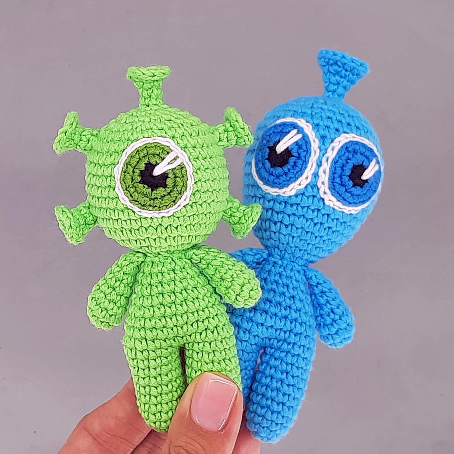 Crochet aliens SET Amigurumi patterns for beginner | Etsy