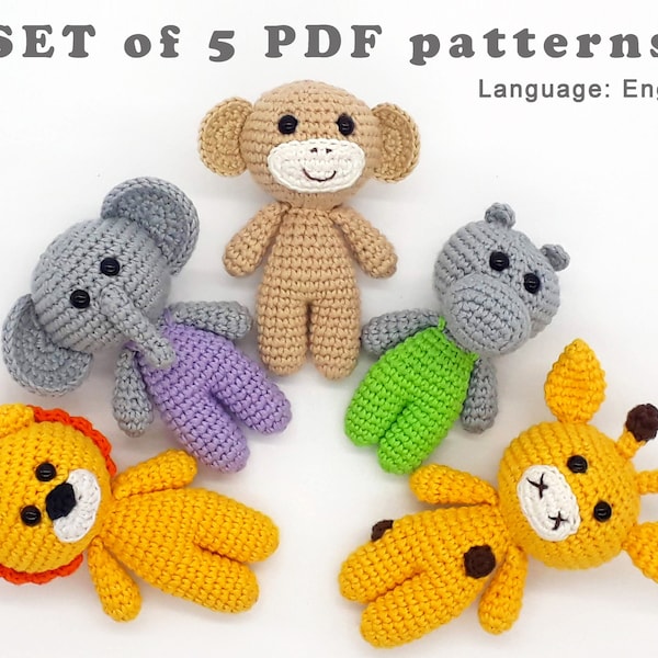 Crochet Safari Animals - Etsy