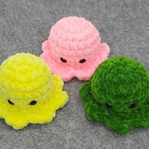 Worry Octopus Beginner Amigurumi Pattern Plush Anxiety Relief Toy - Etsy