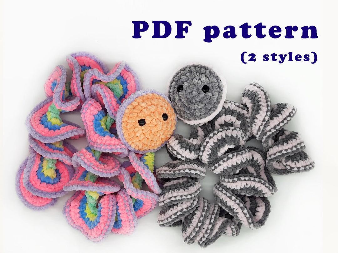 Giant Worry Worm With Safe Eyes Beginner Amigurumi Pattern Plush ...