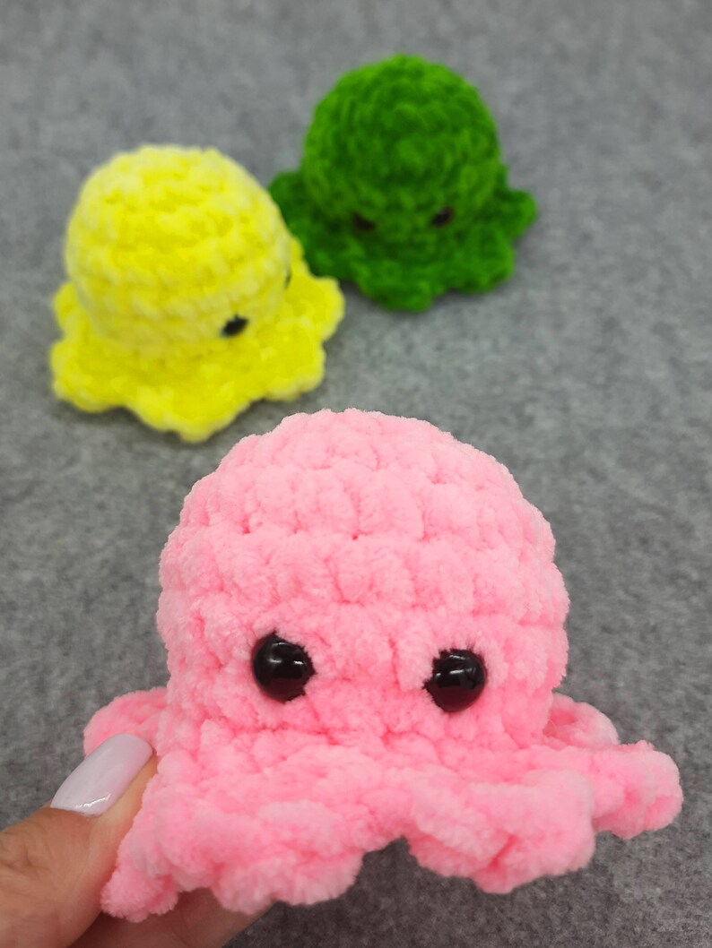 Worry Octopus Beginner Amigurumi Pattern Plush Anxiety Relief | Etsy