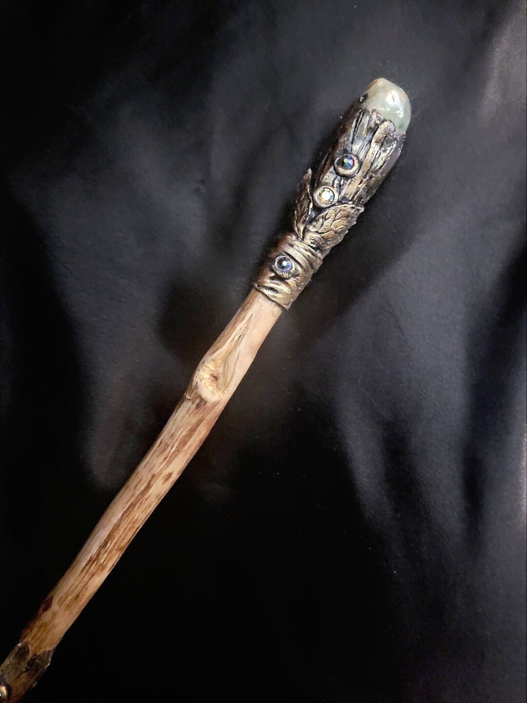 Fluorite Oak Witch Wand, Witches Wand, Cosplay Wand, Fairy Wand, Altar ...