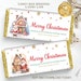 Editable Christmas Candy Bar Wrapper Template, Christmas Chocolate ...