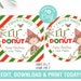 Elf Donut Tag, North Pole Donut Shop Label EDITABLE, Overnight Elf ...