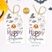 Happy Halloween Tag Editable Template, Halloween Favor Tags, Halloween ...