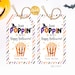 Halloween Popcorn Gift Tag Template, Just Poppin’ by to Say Happy ...