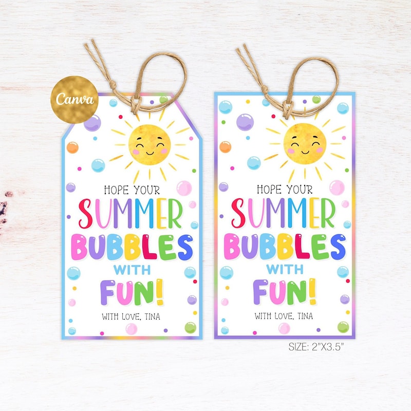 End of Year Gift Tags Bubbles - 60+ Gift Ideas for 2026