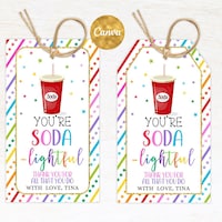 Printable Soda Appreciation Gift Tags – Soda Delightful – Tumbler Gift ...