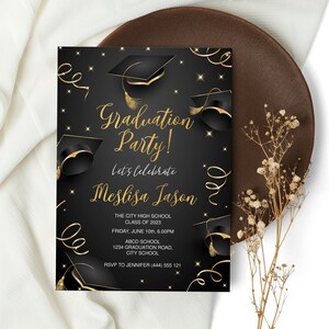 Graduation Party Invitation, Class of 2023, She Did It Graduation Party ...