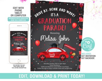 Graduation Parade Invitation | Etsy