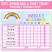 Rainbow Reward Chart Editable, Kids Chore Chart Rainbow Routine Chart ...