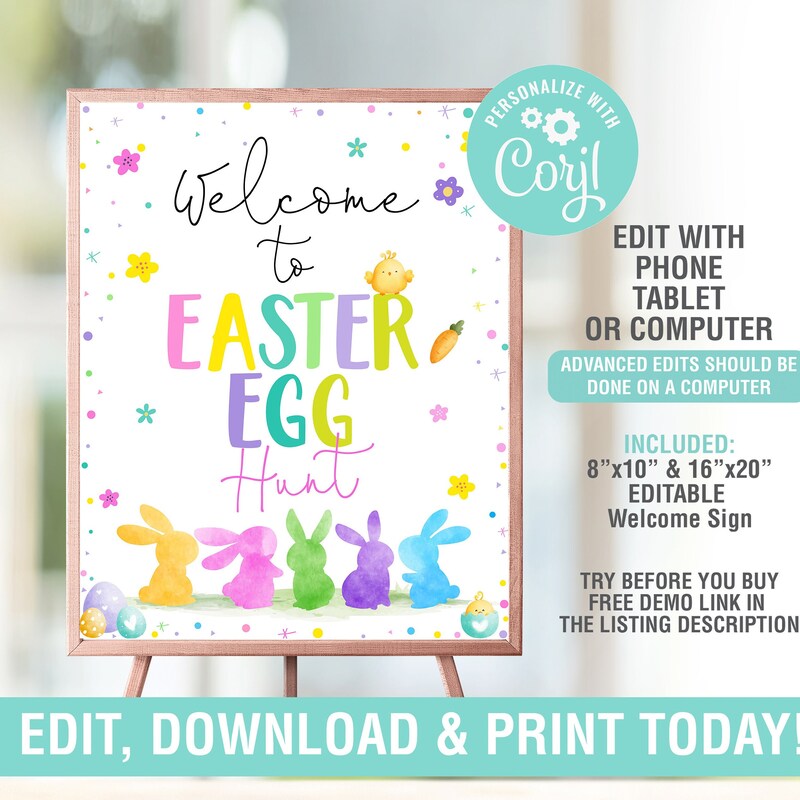 Easter Egg Hunt Sign - Etsy