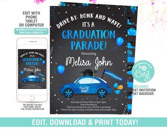 Graduation Drive Through Invitation - Etsy