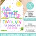 Playground Favor Tag Editable,playground Favor Tag, Playground Thank ...