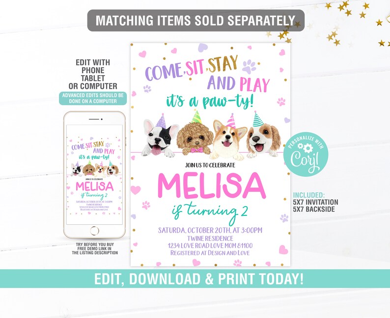 Adopt a Puppy Sign Puppy Party Sign Puppy Party Theme Sign | Etsy