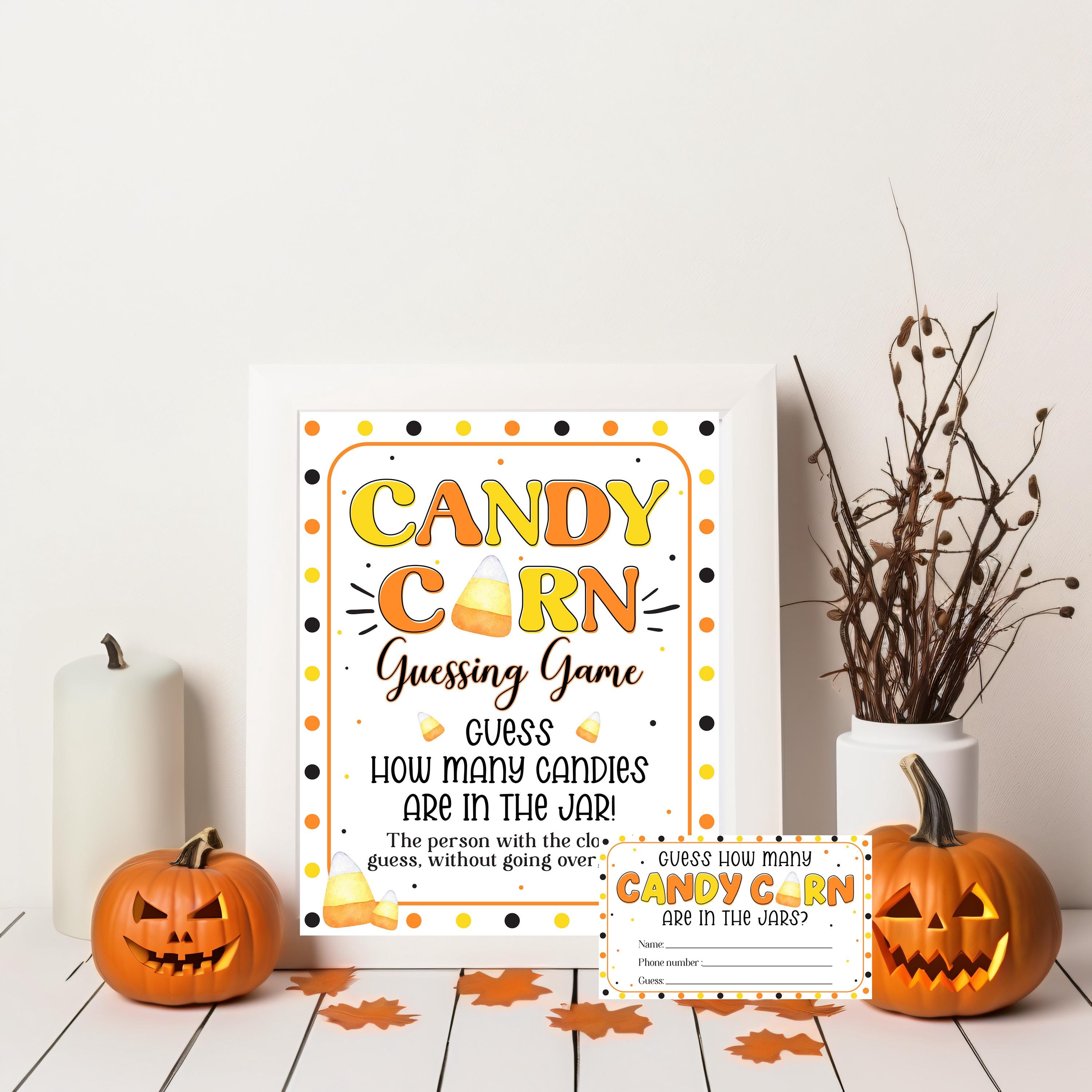 Candy Cor Guessing Game Printable, Halloween Party Office Party Games ...