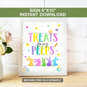 Drinks Sign, Easter Drinks Sign, Easter Sign, Easter Party Signs ...