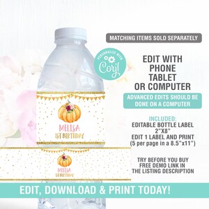 Pumpkin Welcome Sign Editable Our Little Pumpkin First - Etsy