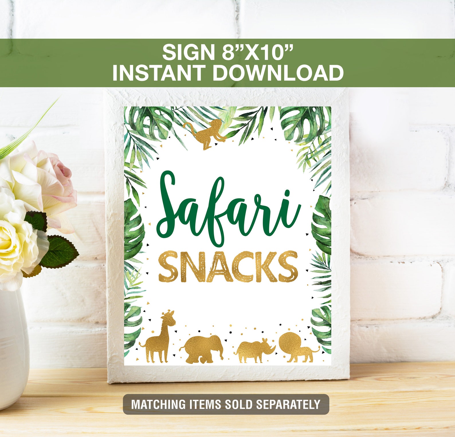 Editable Custom Safari Sign Jungle Party Decor Sign Wild | Etsy