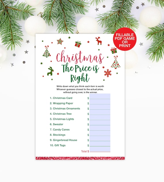 Christmas the Price is Right Virtual Holiday Party Games - Etsy
