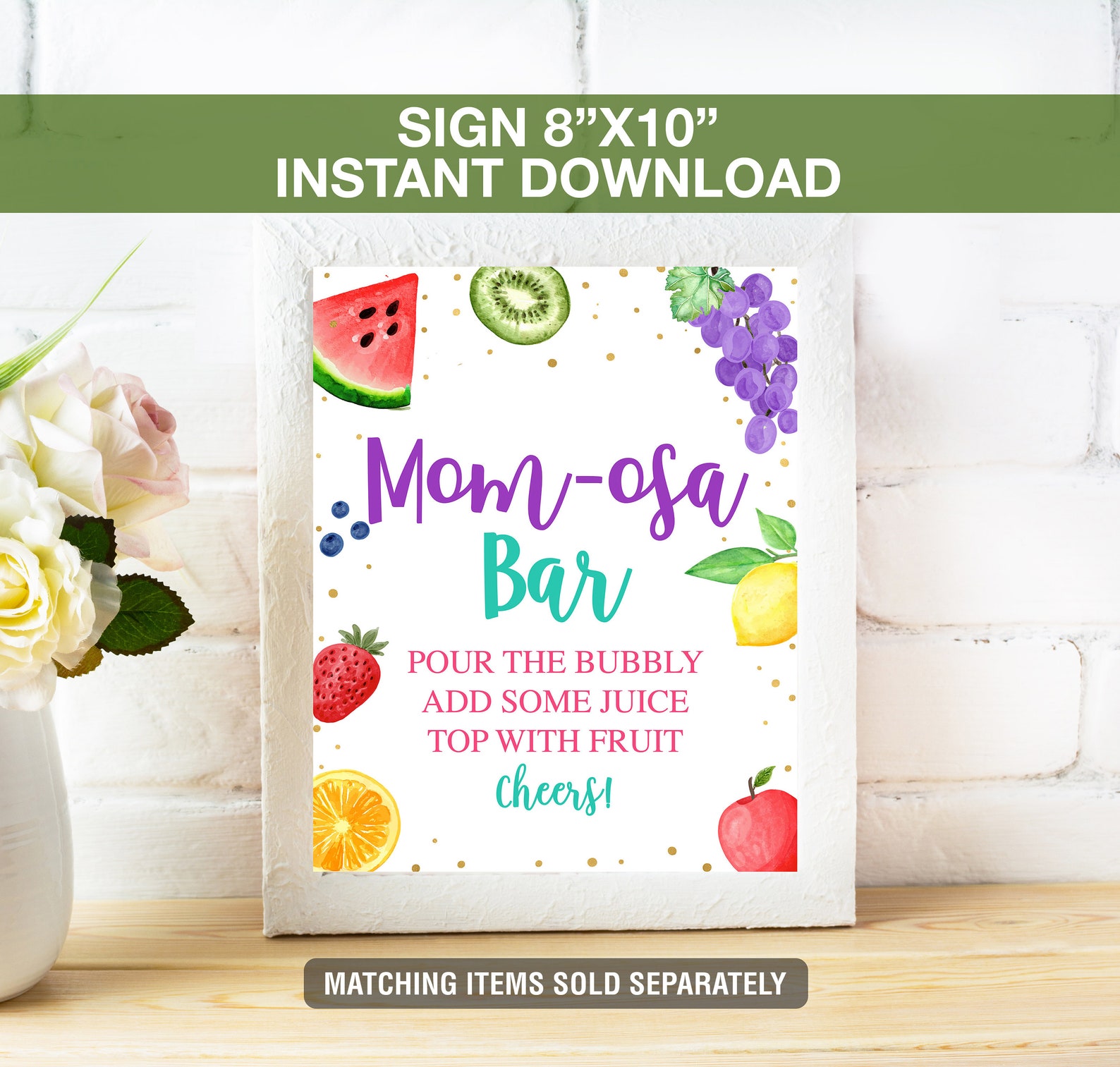 Fruit Gifts and Cards Sign Printable Summer Cards and Gifts | Etsy