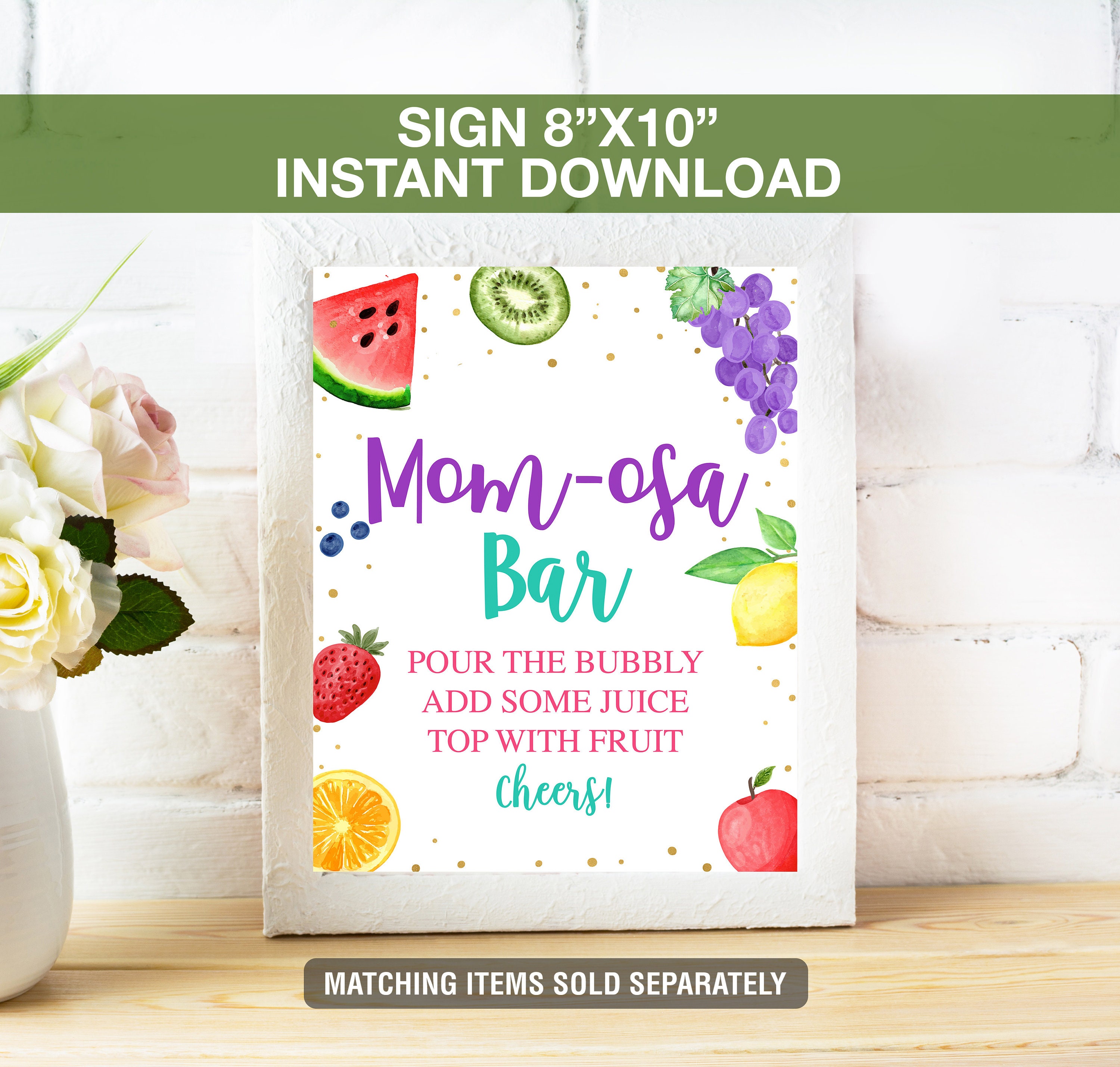 Fruit Gifts and Cards Sign Printable Summer Cards and Gifts | Etsy