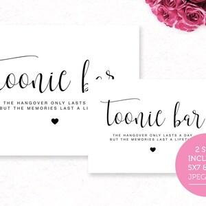 Toonie Bar Sign, Toonie Bar Printable Wedding Sign, Wedding Sign,fruits ...