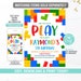 Building Blocks Party Tags EDITABLE, Building Blocks Party Favor Tags ...