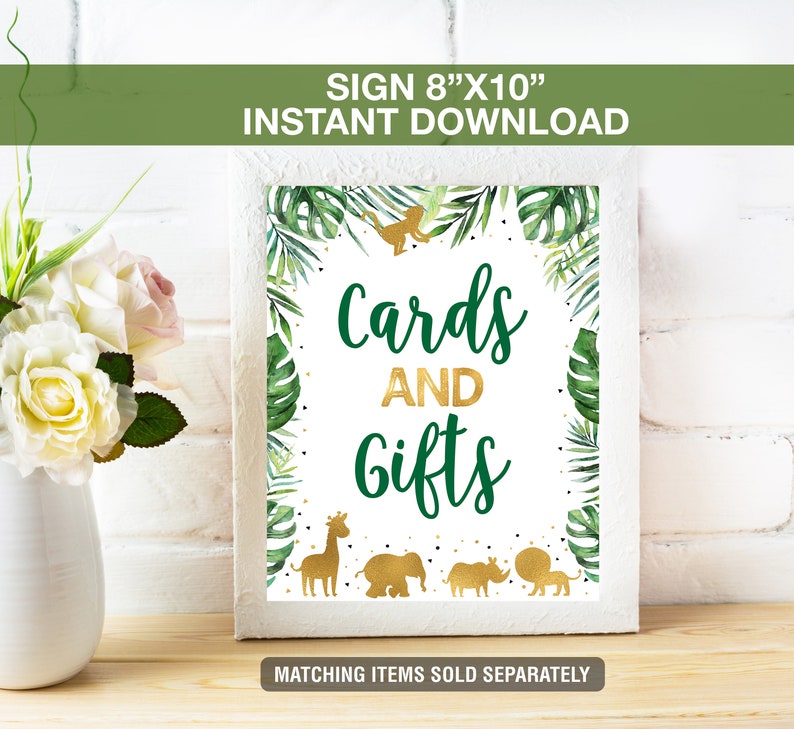 Editable Custom Safari Sign, Jungle Party Decor Sign, Wild Animal Sign ...