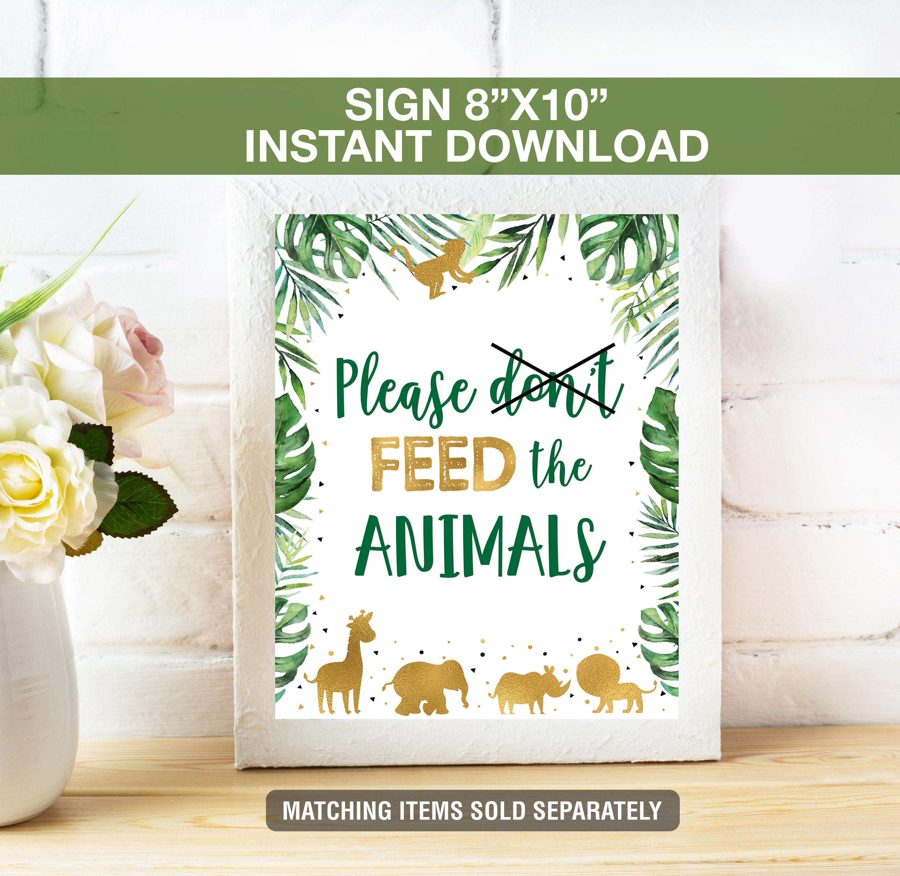 Editable Custom Safari Sign Jungle Party Decor Sign Wild | Etsy