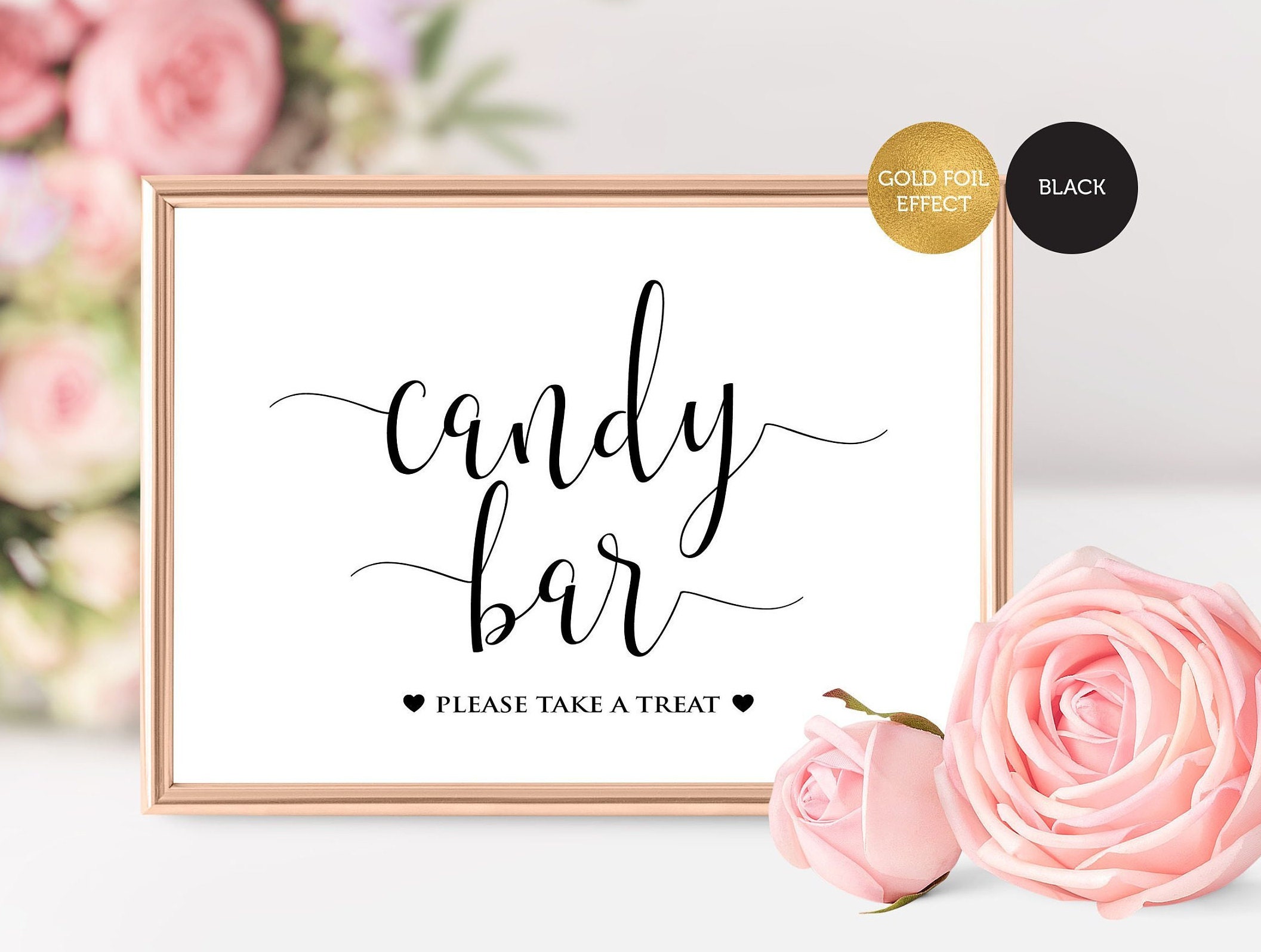Candy Bar Printable, Wedding Cards Sign, Wedding Sign,candy Bar Sign ...