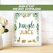 Jungle Juice Sign Printable Wild One Animals Zoo Jungle Sign | Etsy